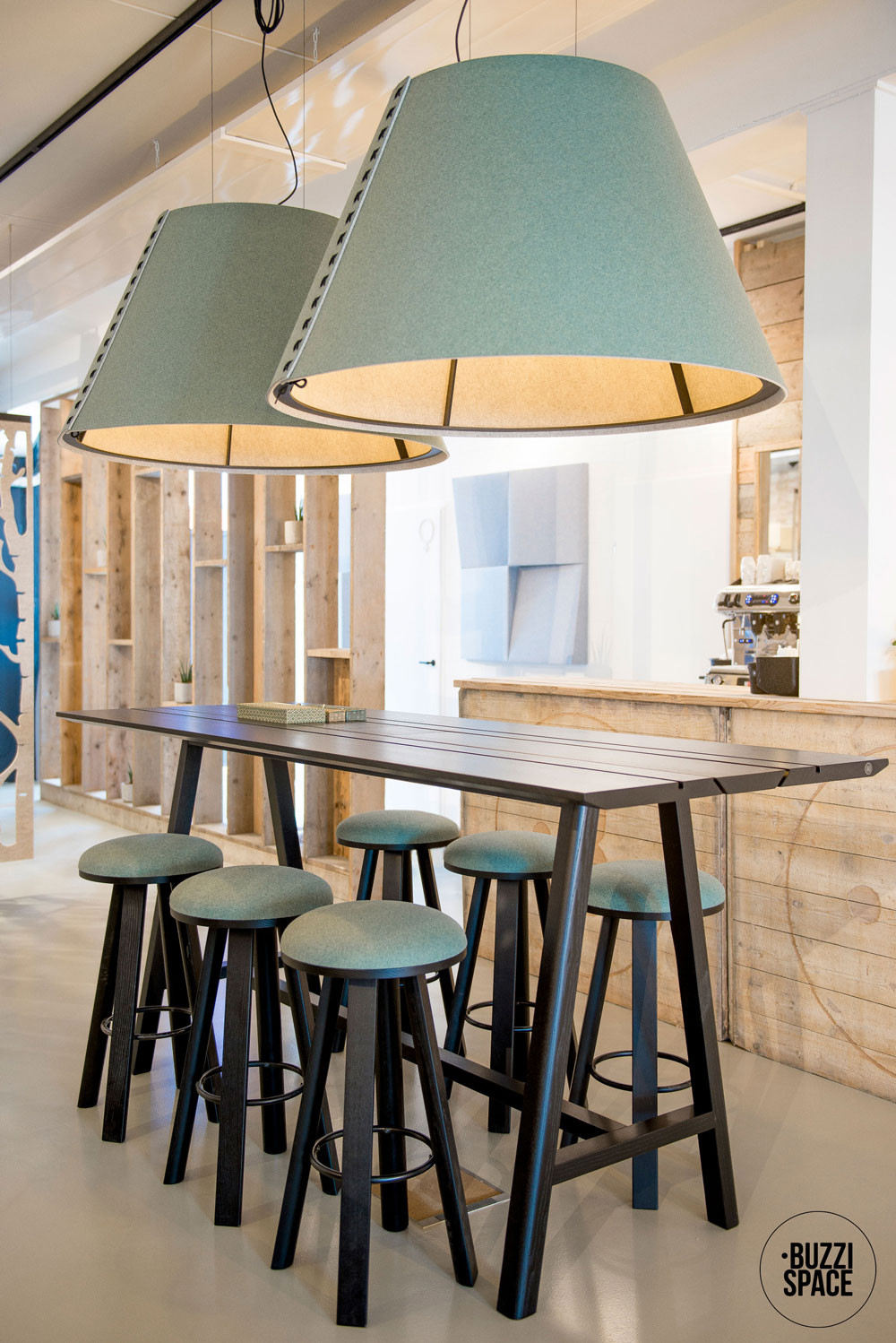 Quiet Mark | BuzziSpace BuzziShade Acoustic Pendant Lighting